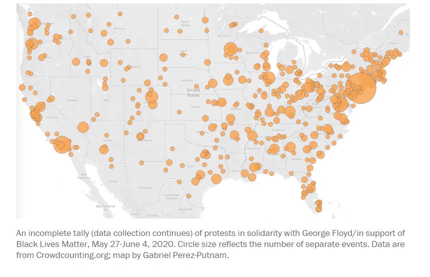 The Floyd protests are the broadest in U.S. history — and are spreading ...