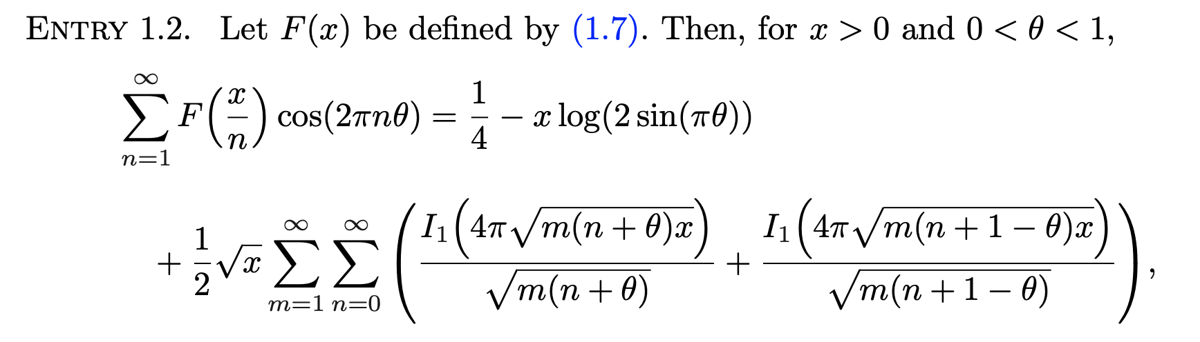 Ramanujan's Last Formula - 3 Quarks Daily