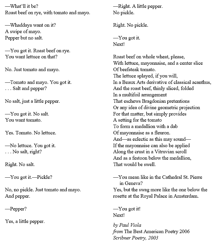 Friday Poem - 3 Quarks Daily