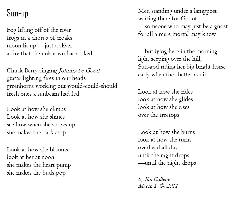 Monday Poem - 3 Quarks Daily